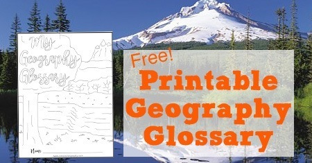 How to Use a Quick & Easy Printable Geography Glossary | Lets Go Geography