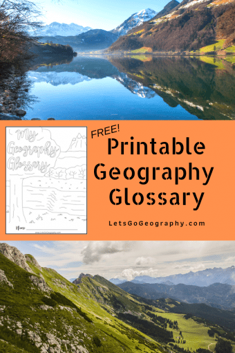 How to Use a Quick & Easy Printable Geography Glossary | Lets Go Geography