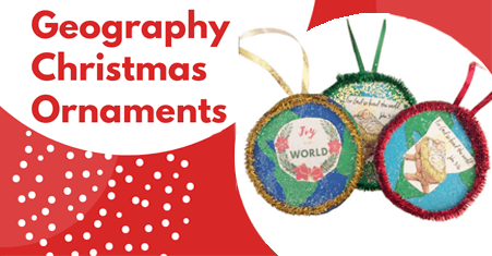 Download Printables for a Kids Christmas Ornament Craft | Lets Go Geography