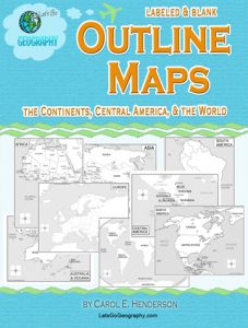 Outline Maps of the World | Lets Go Geography