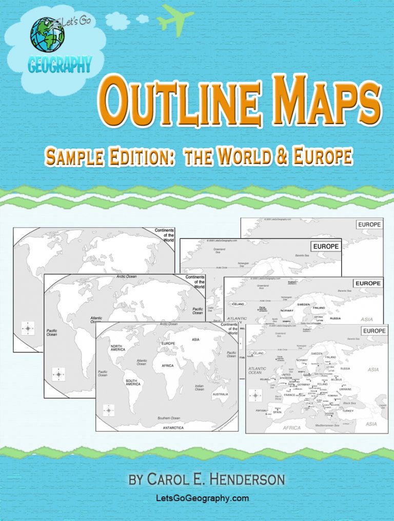 FREE Outline Maps | Lets Go Geography