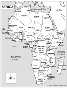 Outline Maps of the World | Lets Go Geography