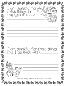 Download a Child's Free Printable Thankful Book | Lets Go Geography